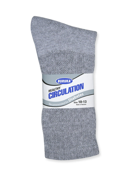 BURUKA CREW DIABETIC SOCKS (BK175D_G/P) – Uni Hosiery Co Inc.