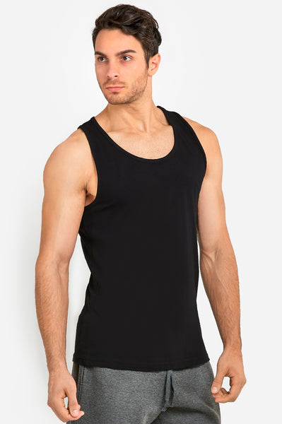 KNOCKER MEN'S HEAVY TANK TOP (MT200_BLACK) – Uni Hosiery Co Inc.